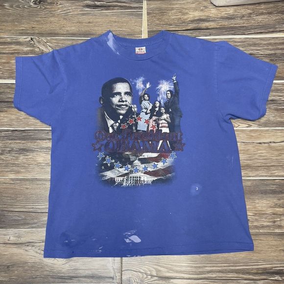 Intex | Shirts | Barack Obama Our President St Family Portrait Graphic ...